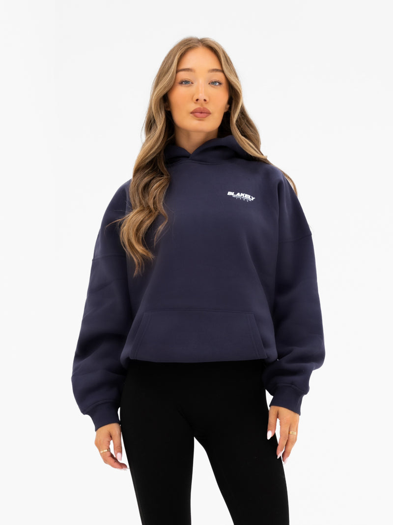 Buy Blakely Womens True Navy Jodi Oversized Hoodie | Free delivery on ...