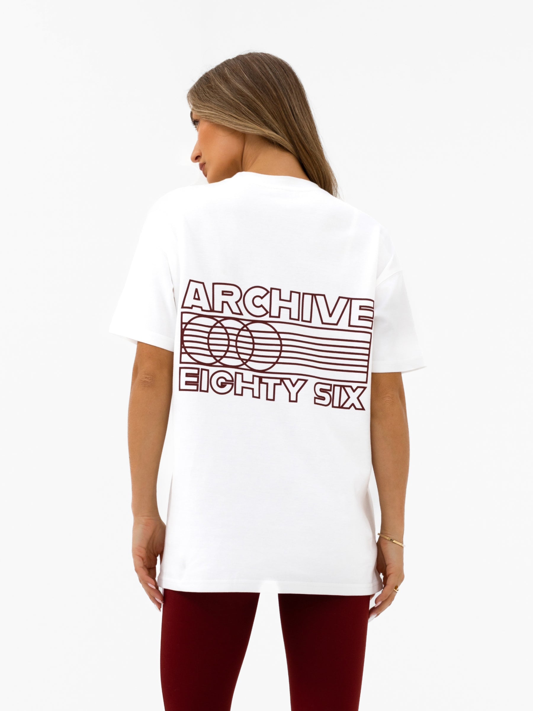 Buy Blakely Womens Flat White Naomi Oversized T-Shirt | Free delivery ...