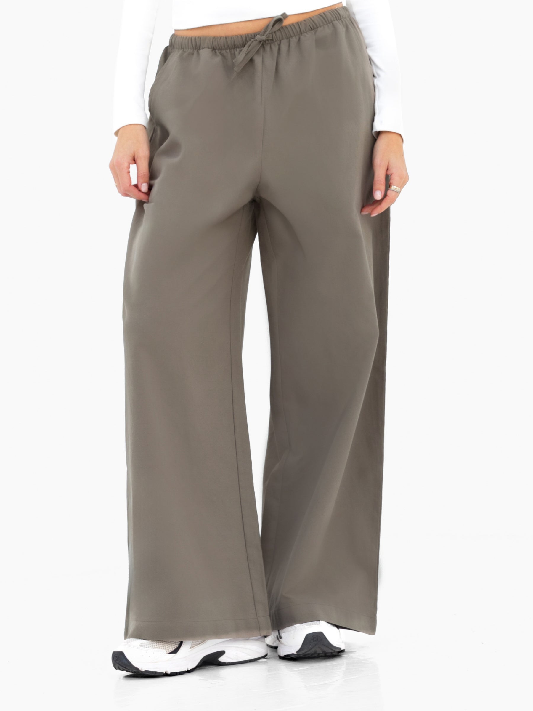 Buy Blakely Womens Safari Green Maya Wide Leg Trousers | Free delivery ...