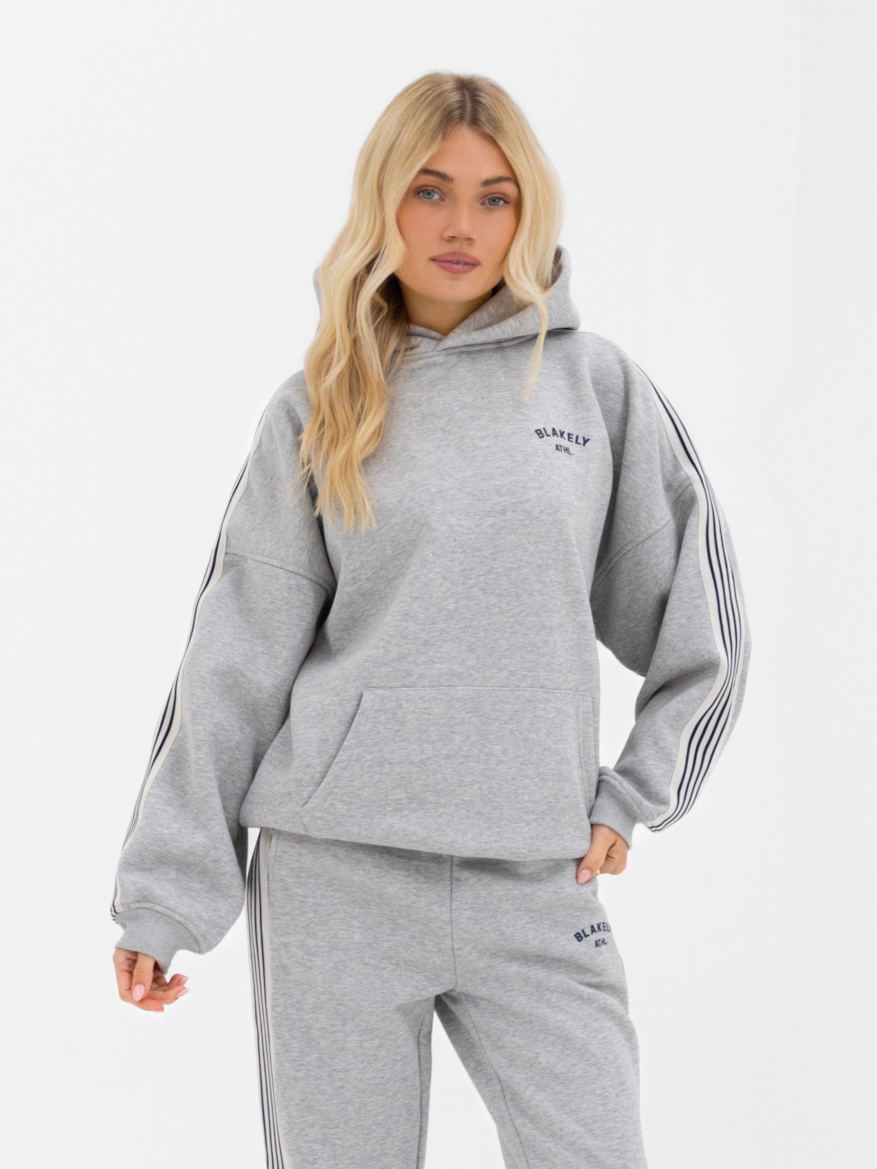 Buy Blakely Womens Marl Grey Immani Oversized Hoodie | Free delivery on ...