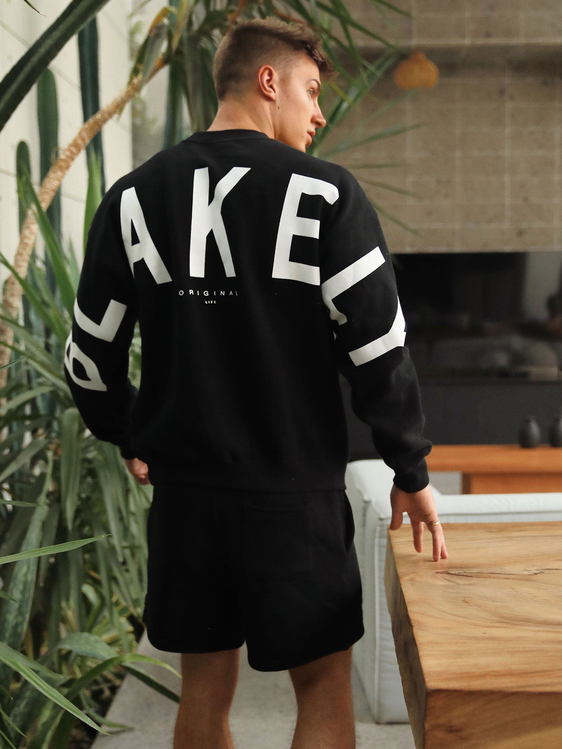 Blakely Clothing Idris Oversized Mens Black Jumper – Blakely Clothing US