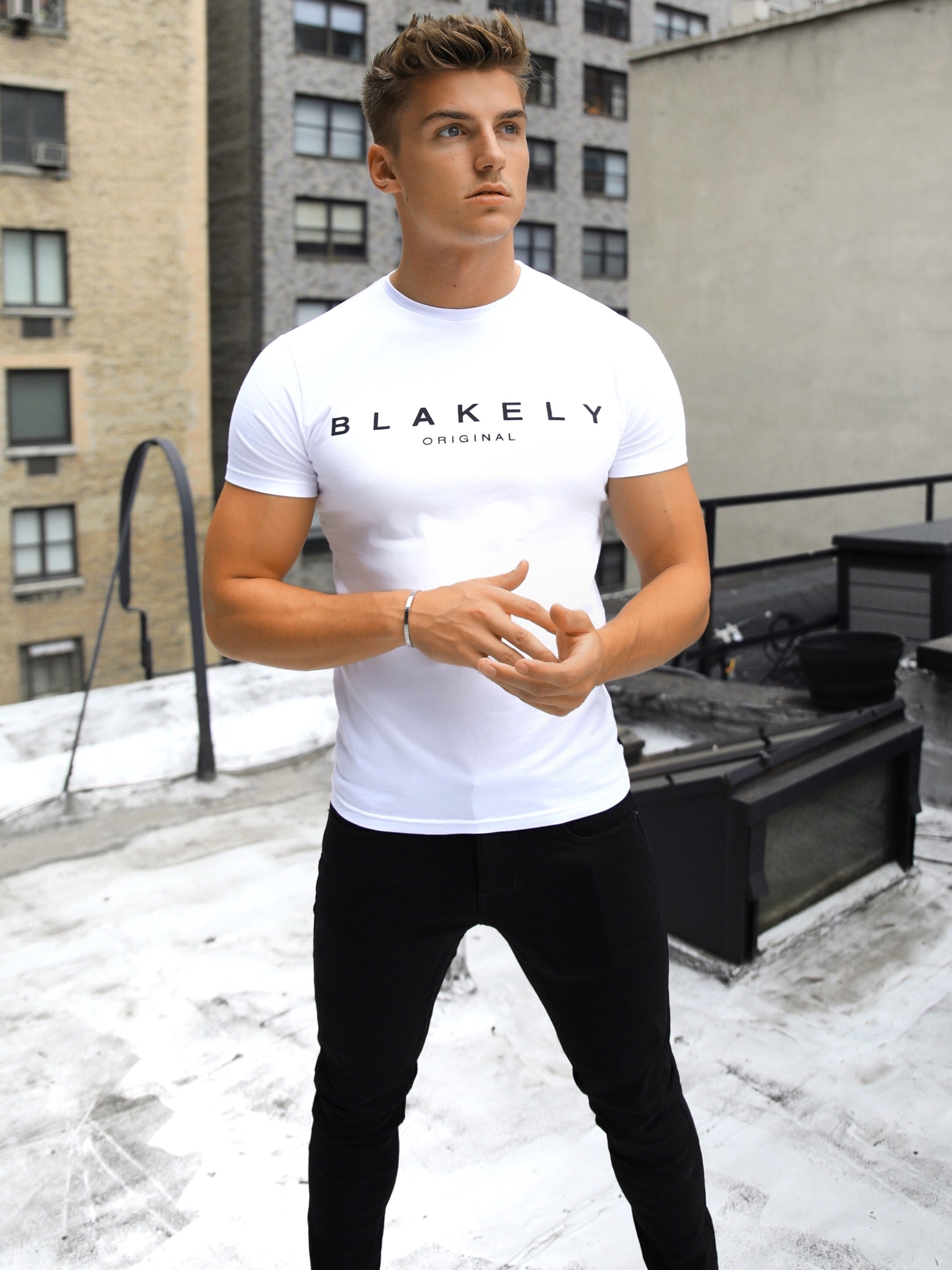 Buy Blakely White Whitestone Mens T-Shirt | Free Shipping on Orders ...